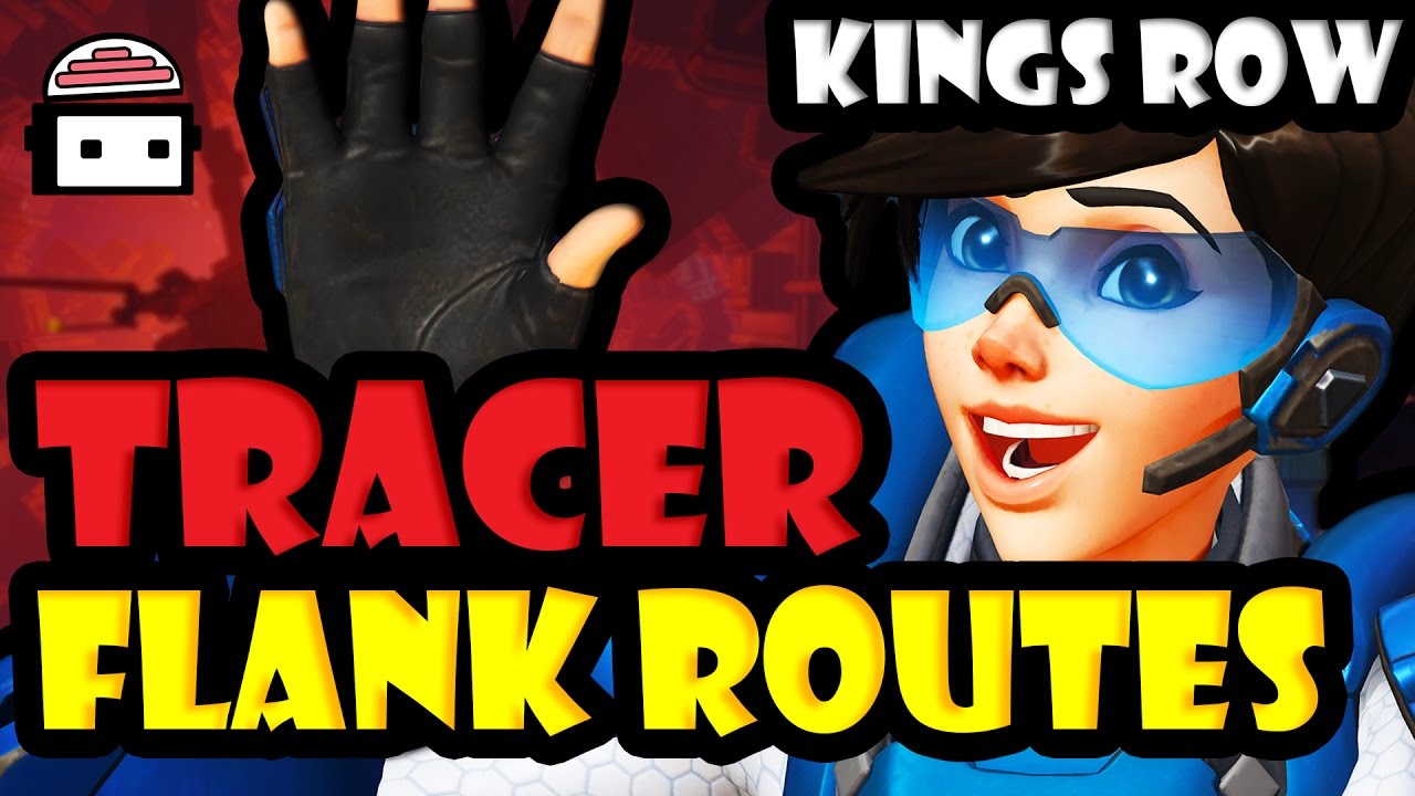 Overwatch - Tracer Flank Routes Guide (Kings Row) - YouTube