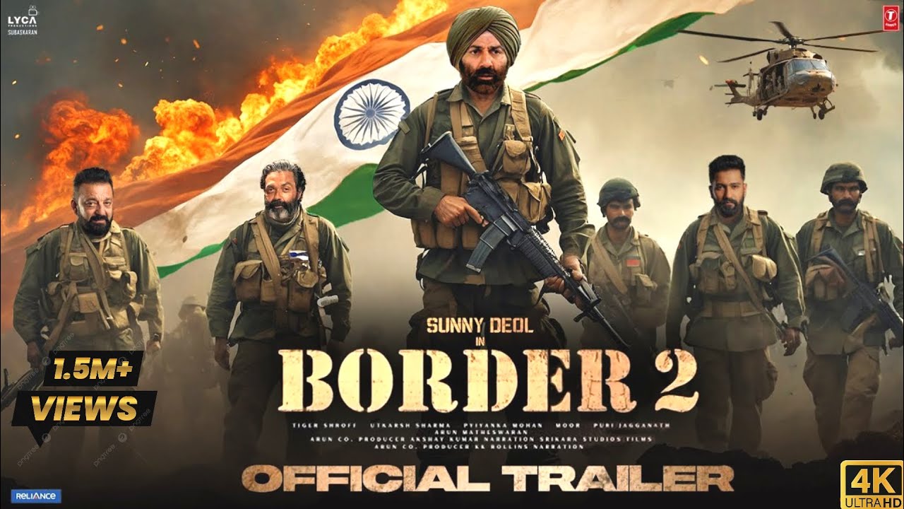 Border 2 - Official Trailer | Sunny Deol | Sanjay D | Bobby D | Vicky K ...