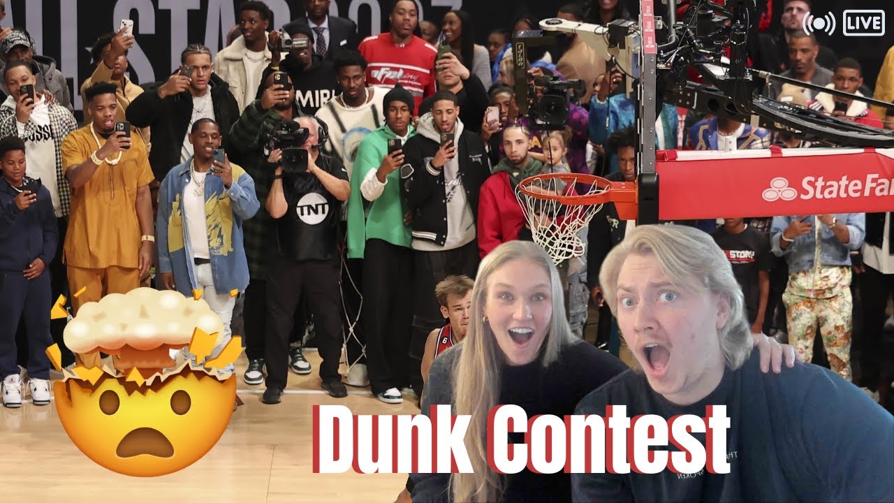 He Dunked over HOW MANY??? NBA Dunk Contest Reaction with Wife ...