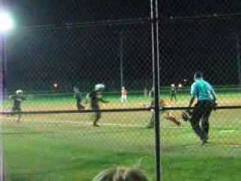ASA U18 Girls' Softball Base Running Mistake Doubled-up at Home - YouTube