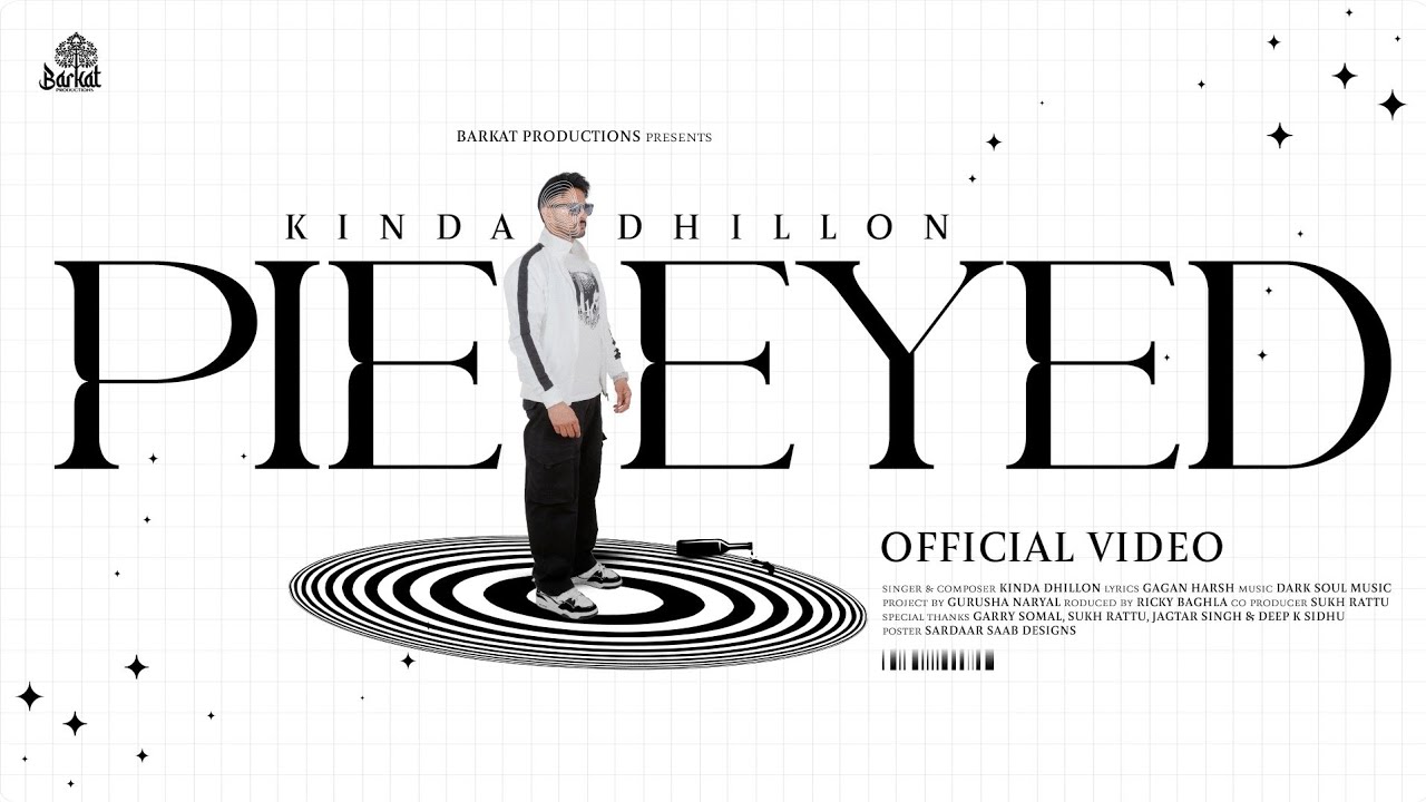 PIE-EYED (official lyrical video) Kinda Dhillon | Barkat productions | New Punjabi Songs 2024 ...