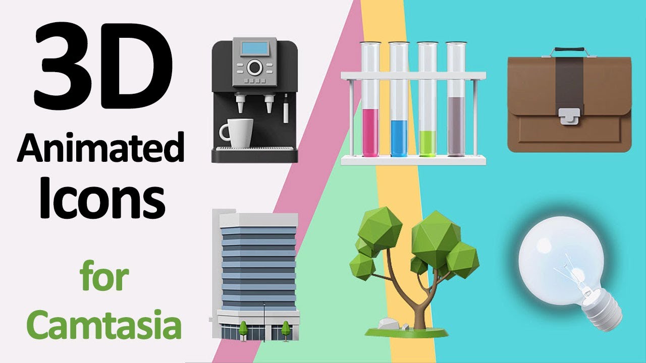 Camtasia Animated Icon - 3D Animated Icons - YouTube