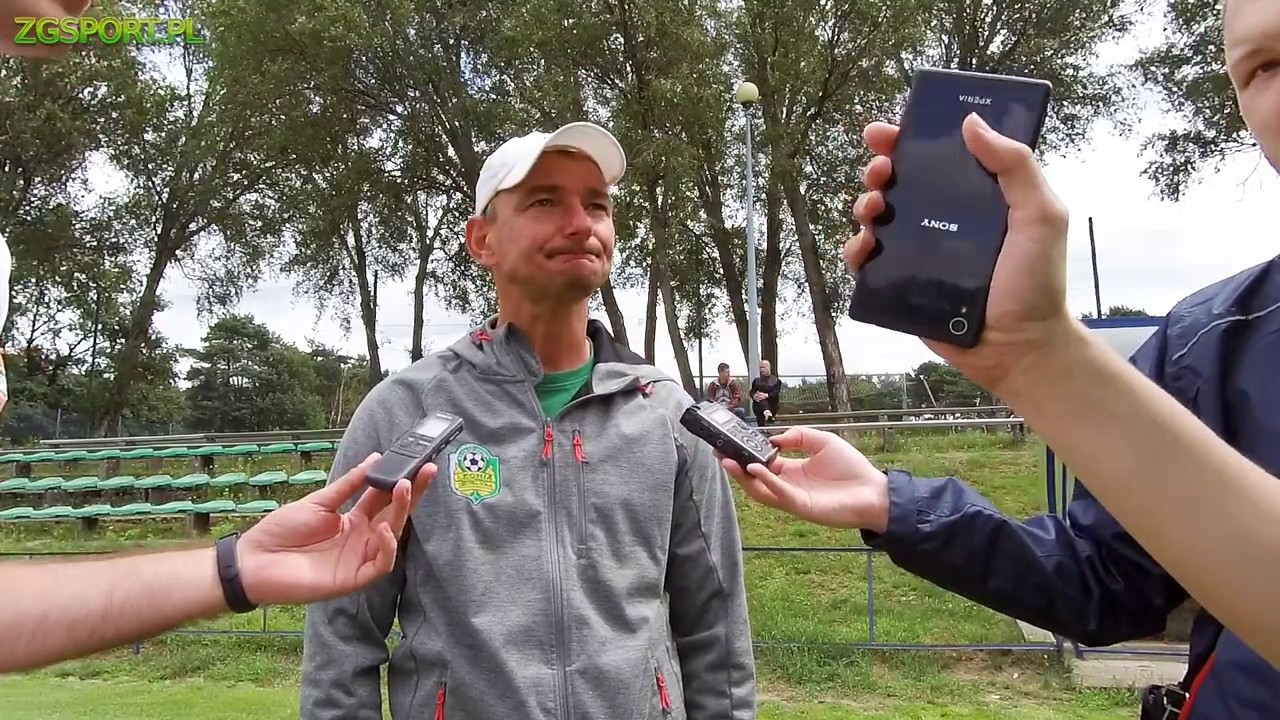 Andrzej Sawicki i Kamil Michniewicz po sparingu Lechii Zielona Góra ze ...