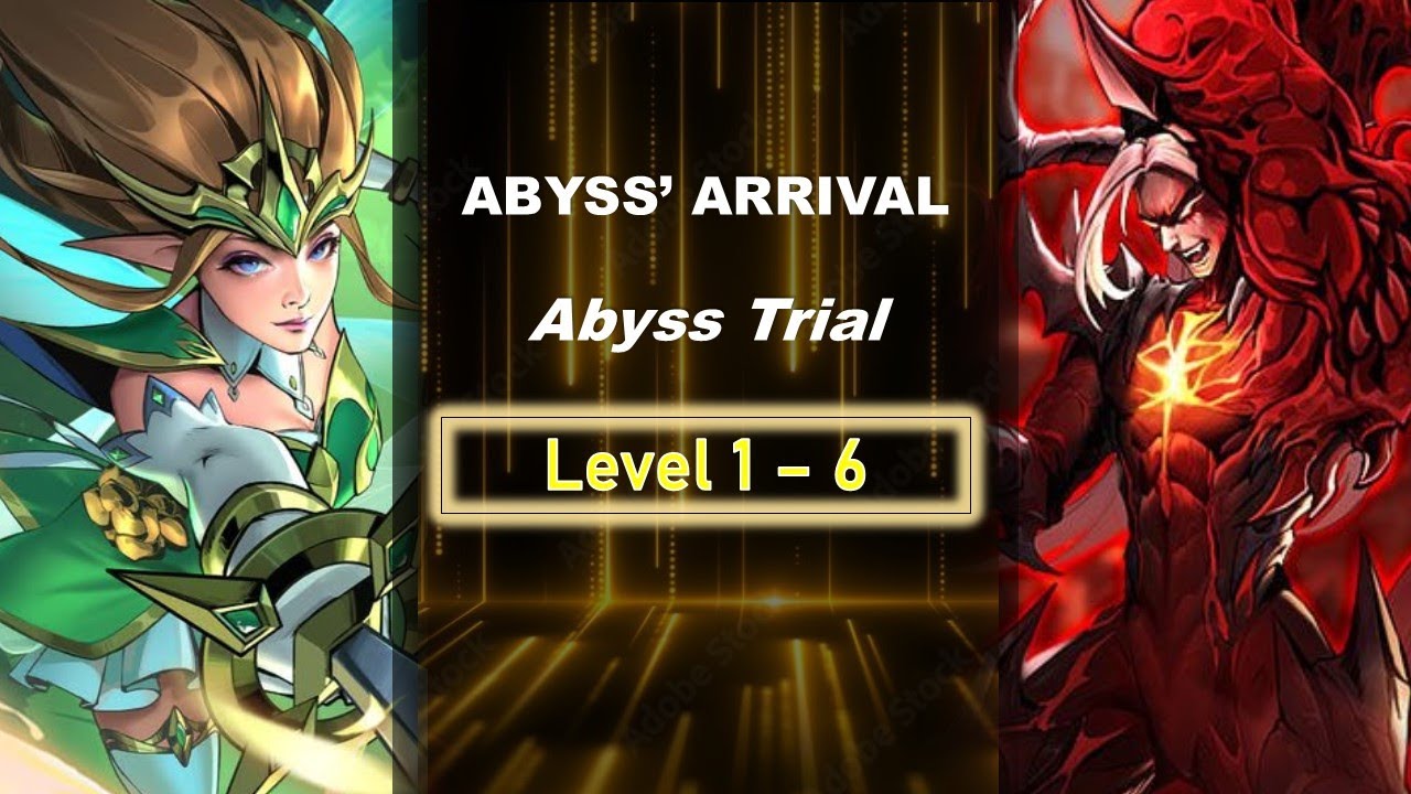 X Hero Epic Heroes Abyss Trial Level 1 2 3 4 5 6 Line Up Doctor Abyss ...