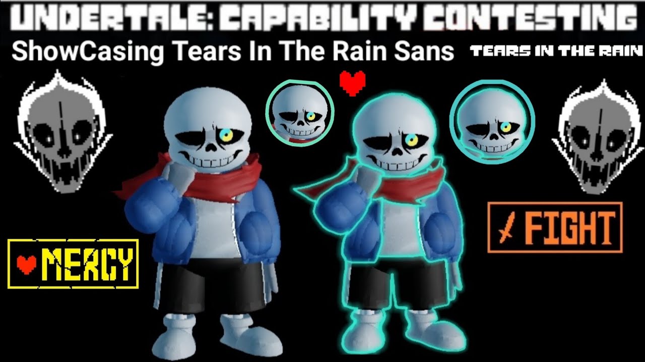 ShowCasing Tears In The Rain Sans In Undertale: Capability Contesting ...