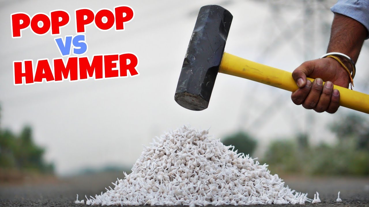 POP POP VS BIG HAMMER | पॉप पॉप पे मारा हथौड़ा - YouTube