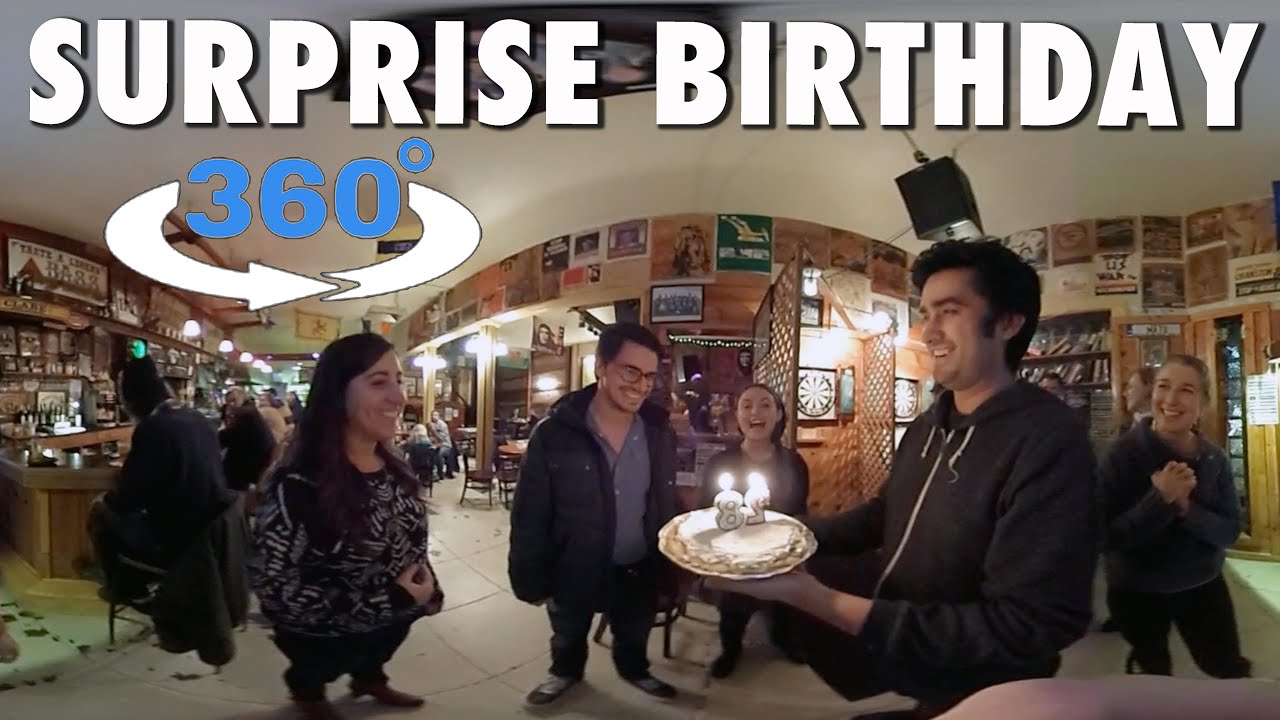 SURPRISE BIRTHDAY (360° VR VIDEO) - YouTube