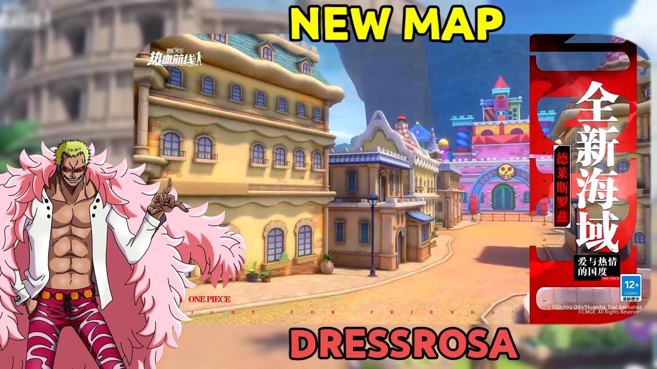 NEW TRAILER ‼️ Dressrosa New Map & New Character | One Piece Fighting ...