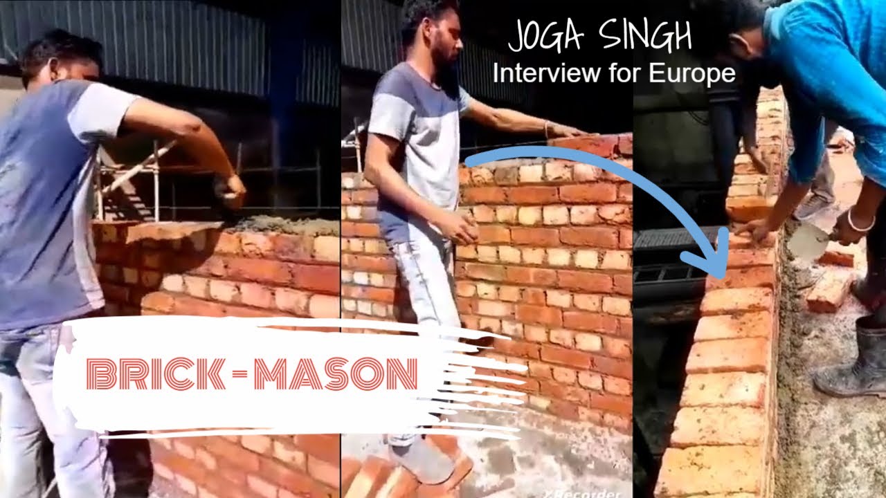 Experience Brick Mason Interview for Romania | Mason Trade Test #mason ...