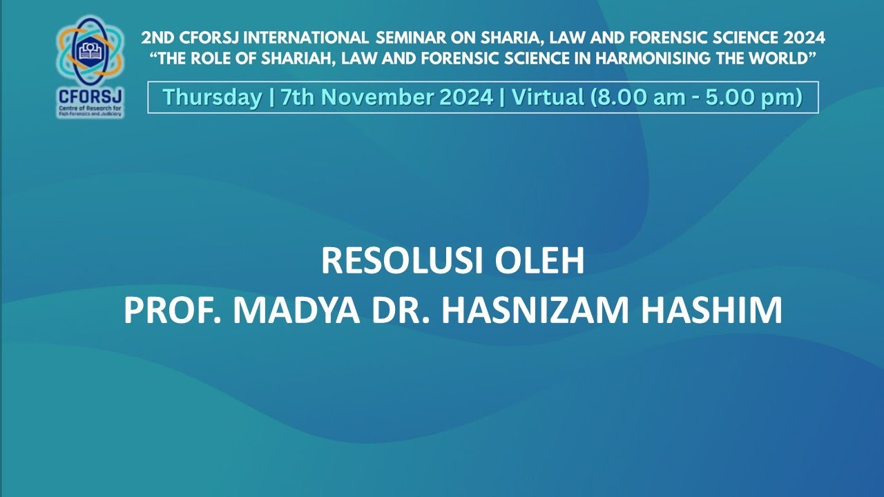 RESOLUSI OLEH PROF. MADYA DR. HASNIZAM HASHIM - YouTube