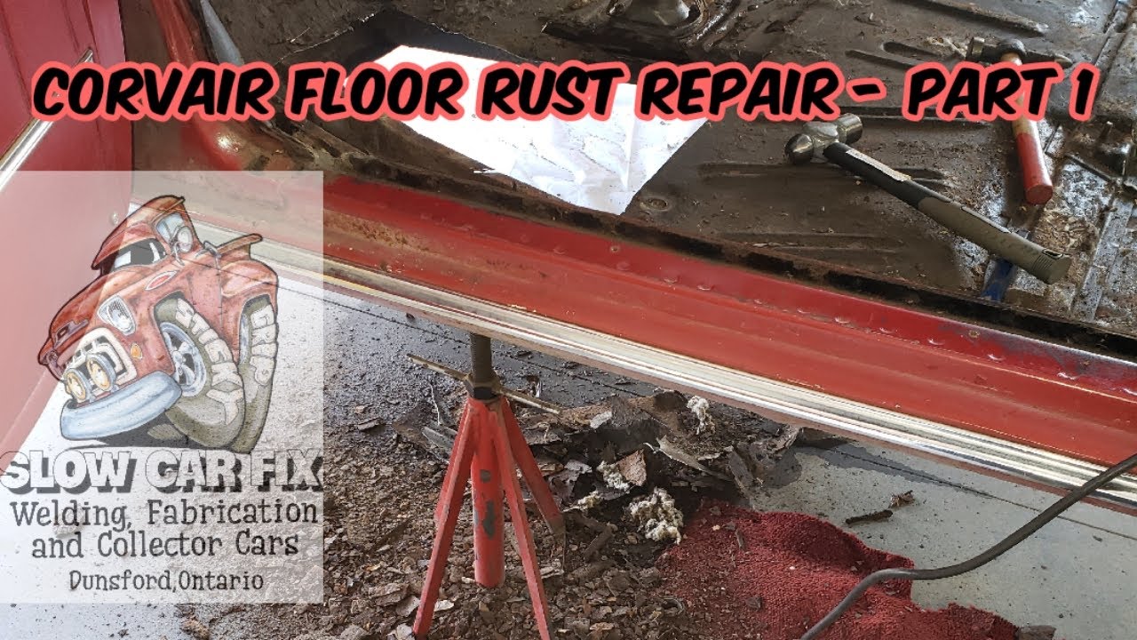 Rust repair - Chevrolet Corvair Corsa floor repair part 1 - YouTube