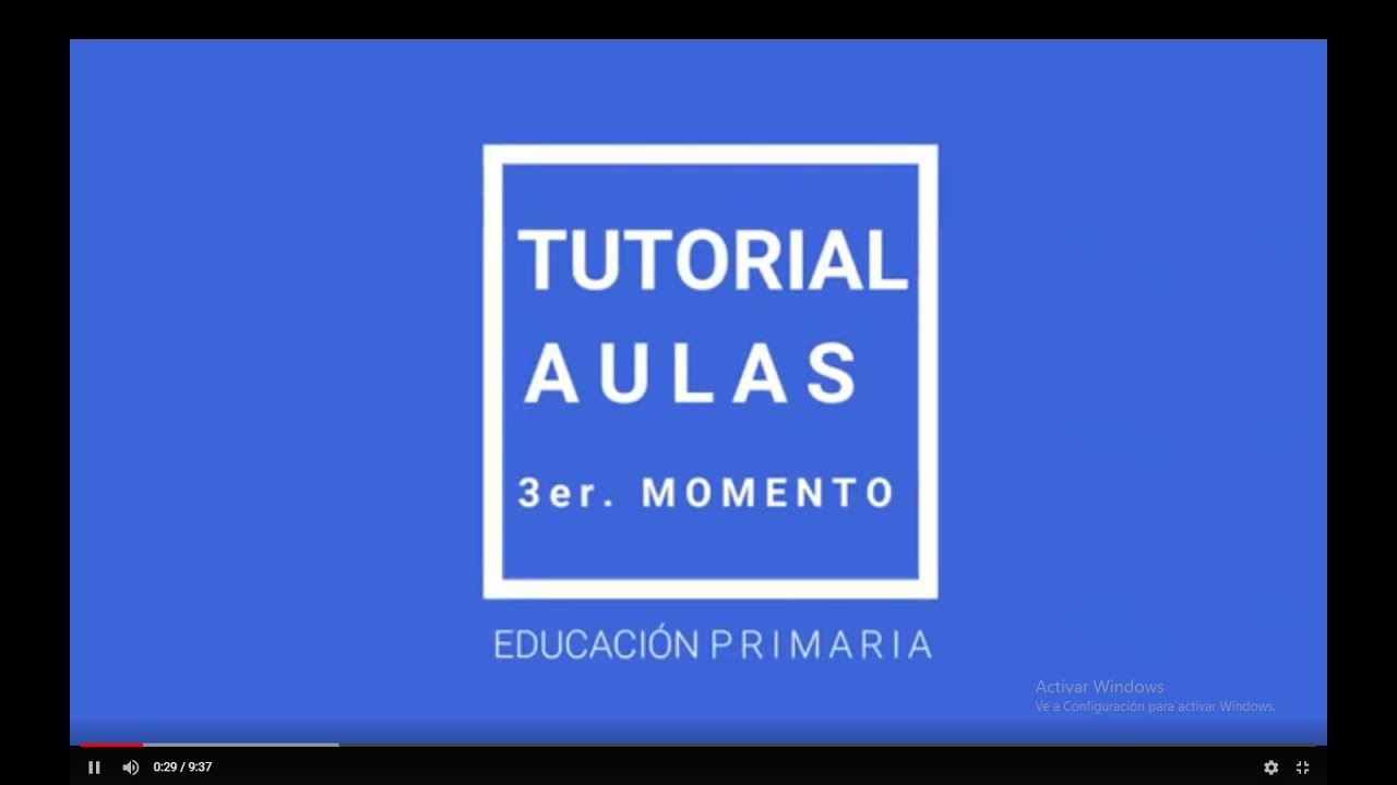 EDUCACIÓN PRIMARIA TUTORIAL AULAS VIRTUALES MOODLE NSC (3er MOMENTO) - YouTube