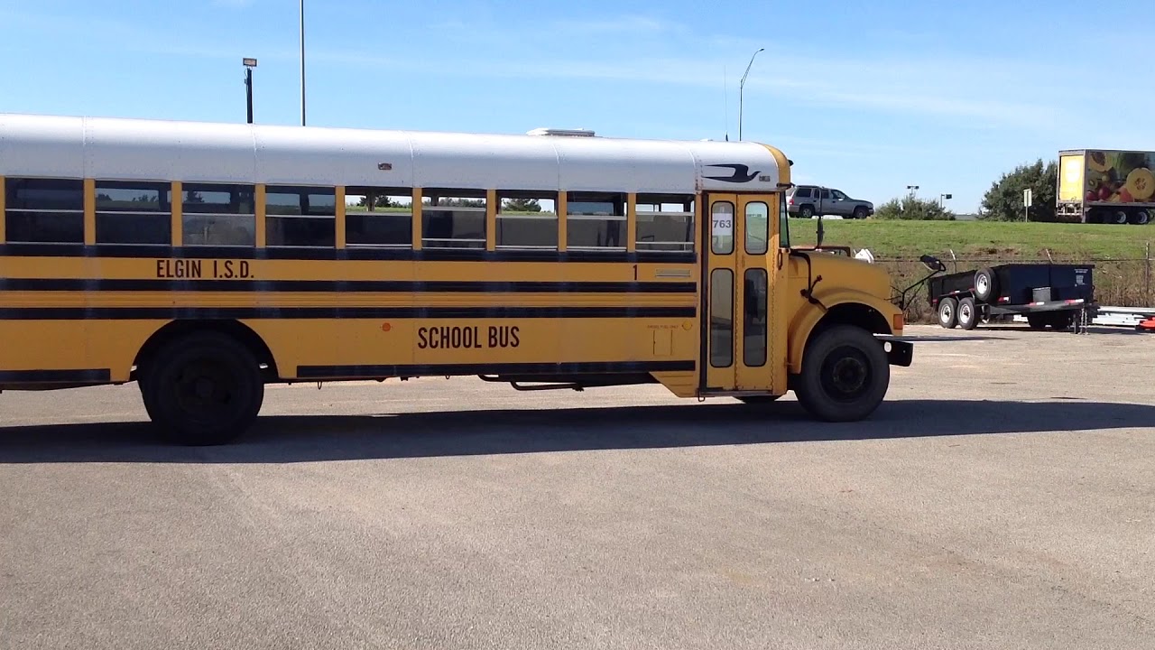 GovDeals: 1990 International 3800 school bus - YouTube