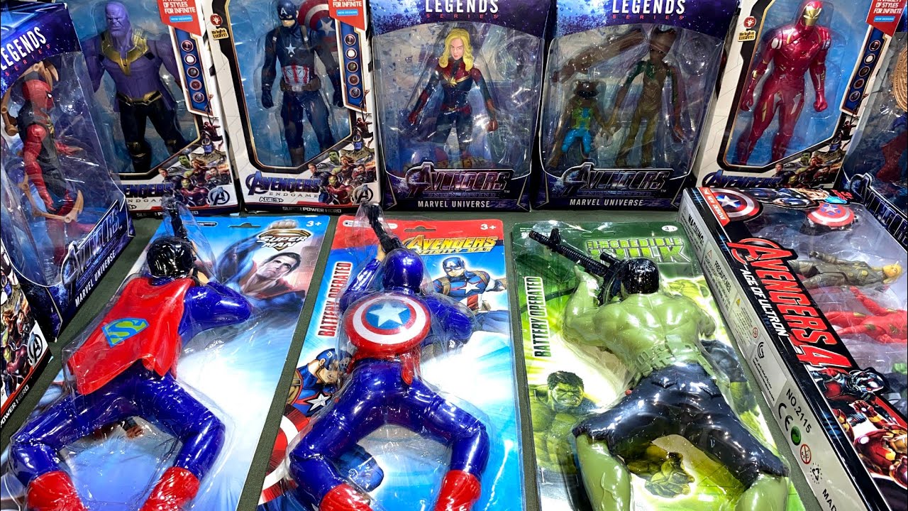 AVANGERS TOYS/Action Figures/Unboxing/Cheap Price/Ironman/Spiderman ...