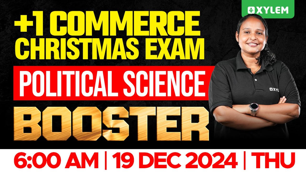 Plus One Commerce - Political Science | Christmas Exam | Booster ...