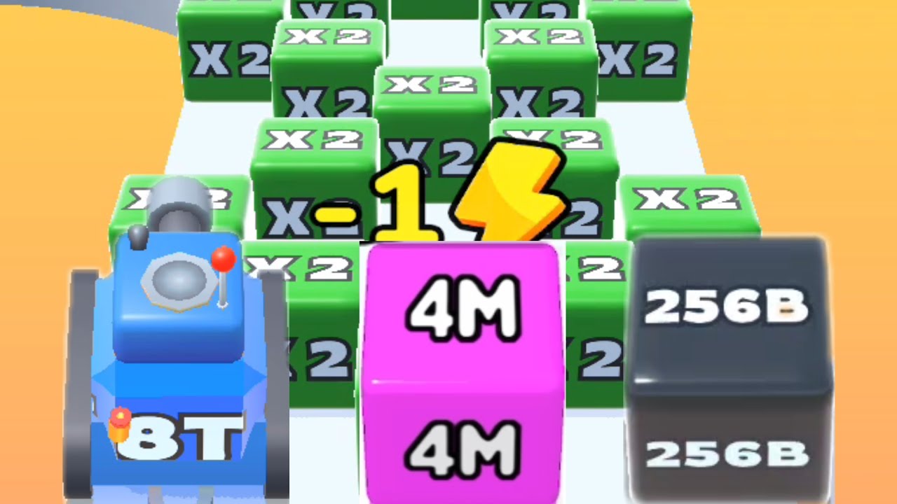 ULTIMATE Jelly Run 2048 Jelly Cube number run score 8T vs number run 4M ...