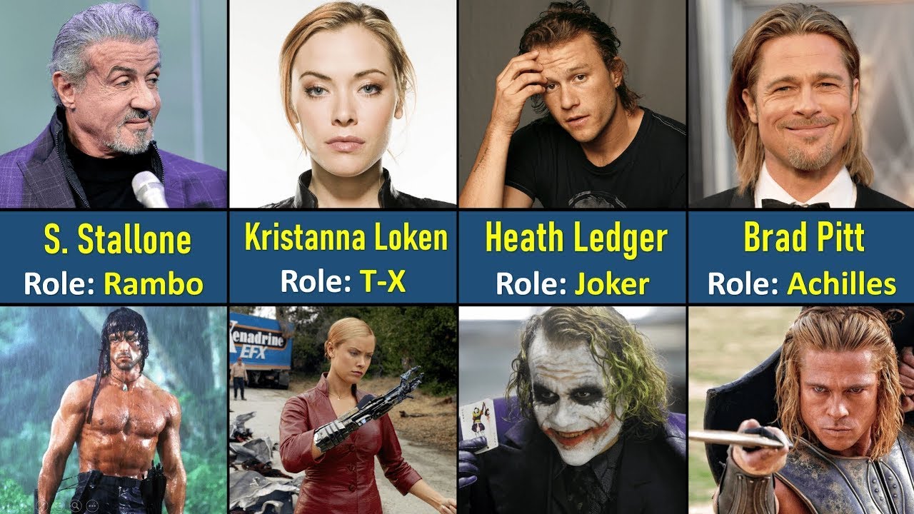 50 Actors And Their Most Famous Roles - YouTube