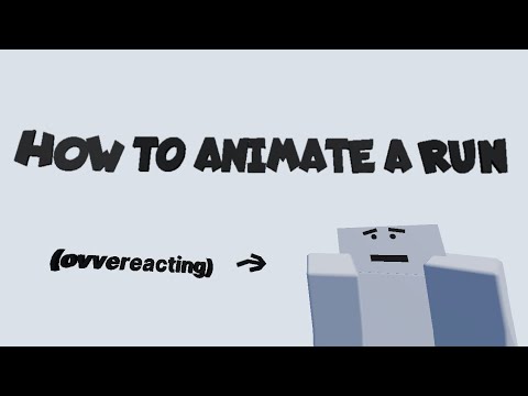 How to animate a run for Roblox Studio! - YouTube