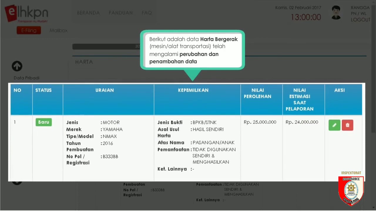Tutorial Pengisian e LHKPN by KPK RI - YouTube