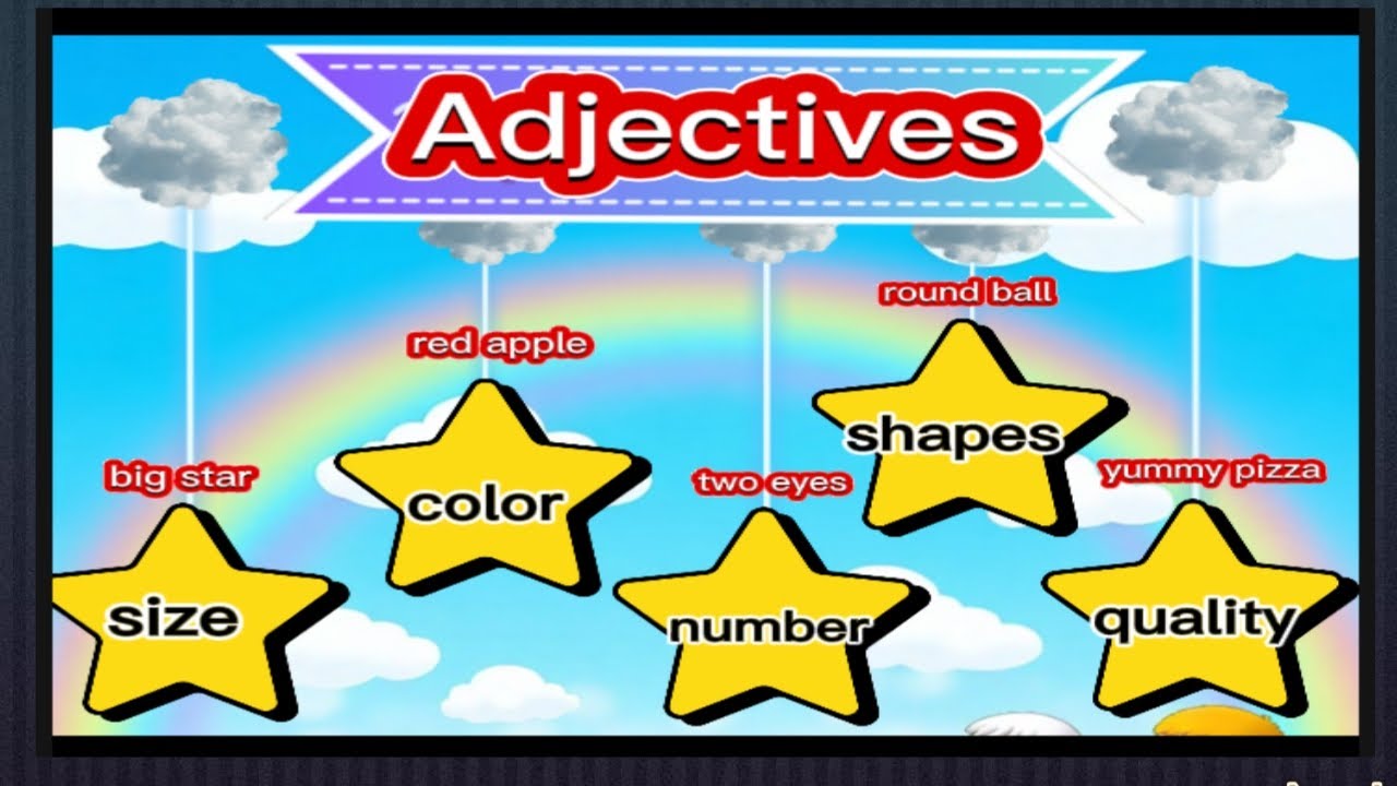 What are adjectives|| Adjectives||Size,Shape, quality,number, quality ...