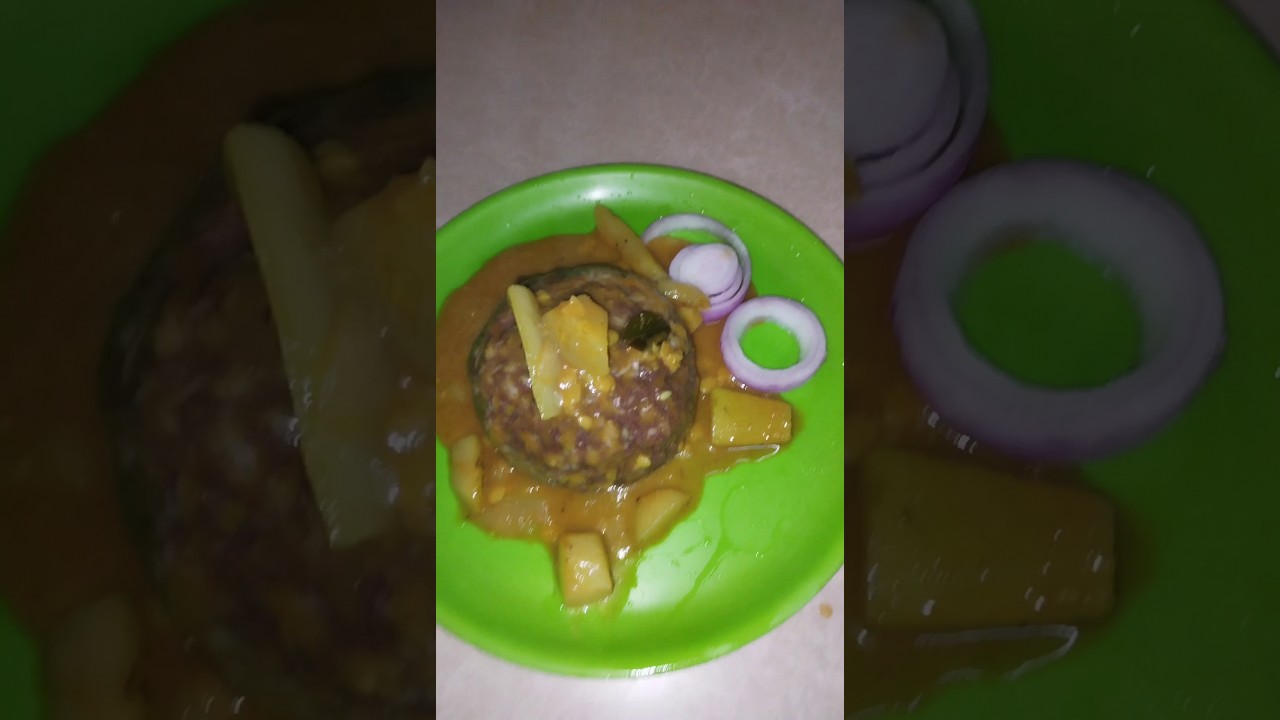 Sore kayi Hulli Saaru with Ragi Mudde 🥰💖 ಸೋರೆಕಾಯಿ ಹುಳಿ ಸಾರು ಜೊತೆ ಬಿಸಿ ...