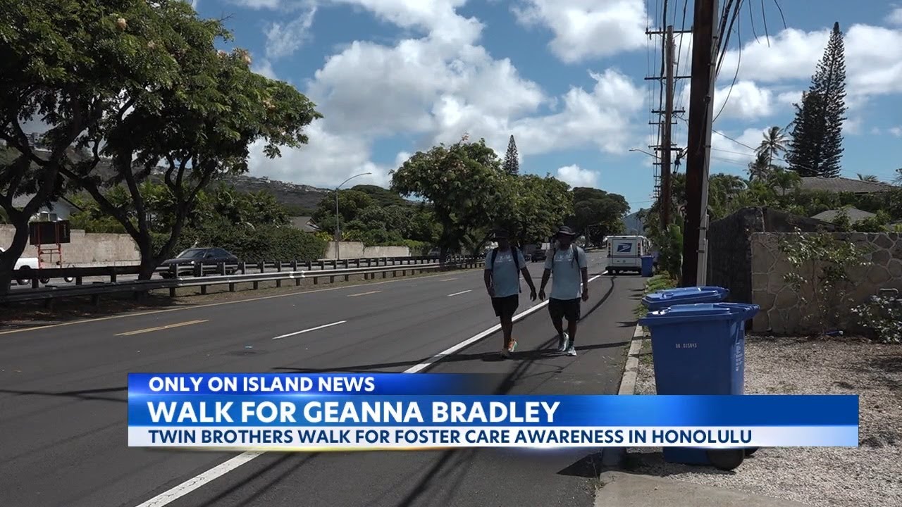 Foster twins in Honolulu take stride against injustice, walking in ...