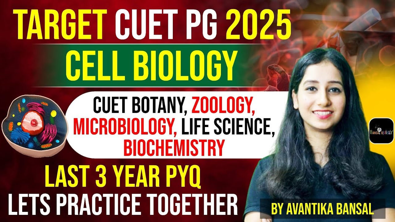 CUET PG Cell Biology PYQ Practice I CUET Life Science, Zoology, Botany ...