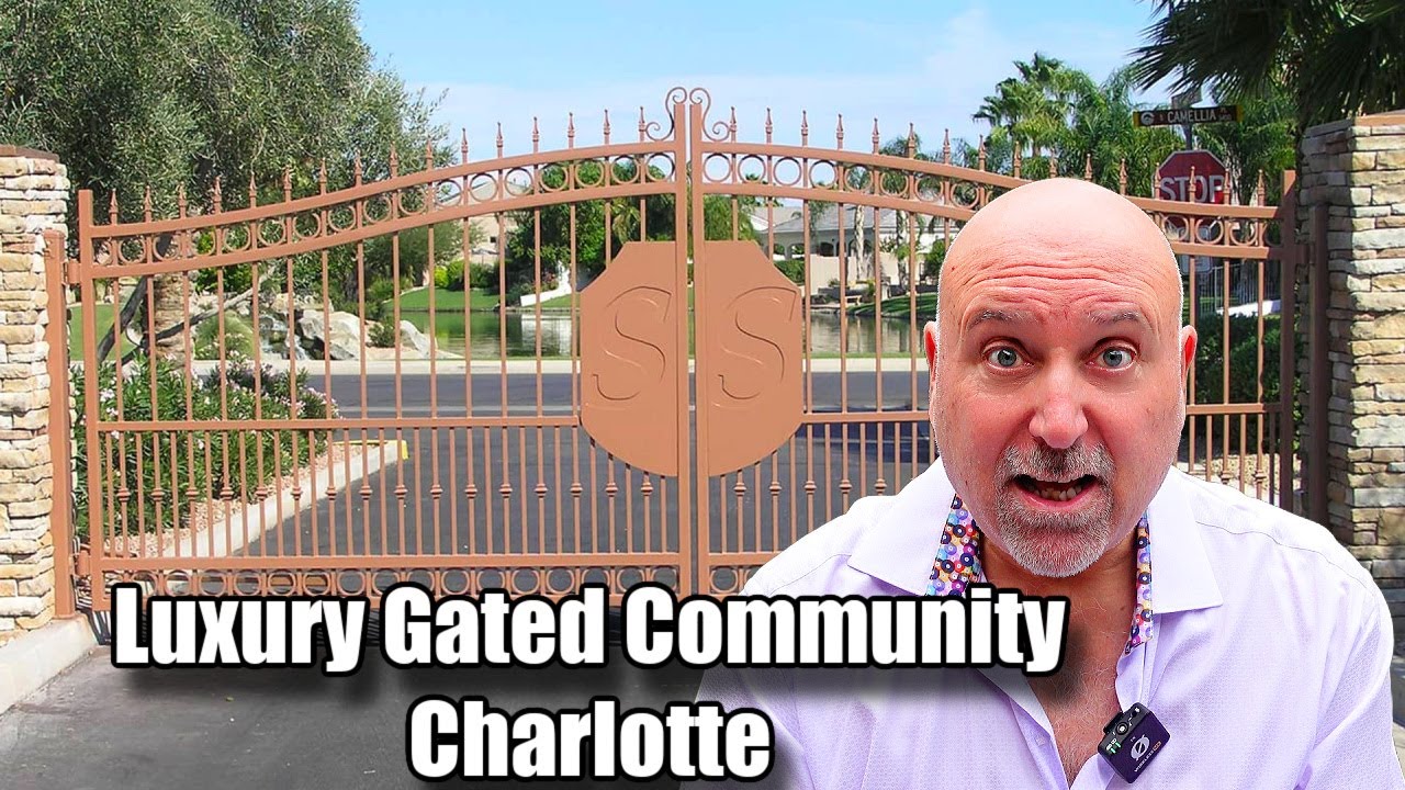 Inside a Super Rich Gated Community - Charlotte NC Neighborhood Drive ...