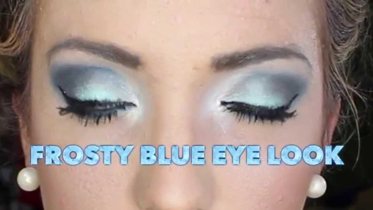 Frosty Blue Eye Look - YouTube