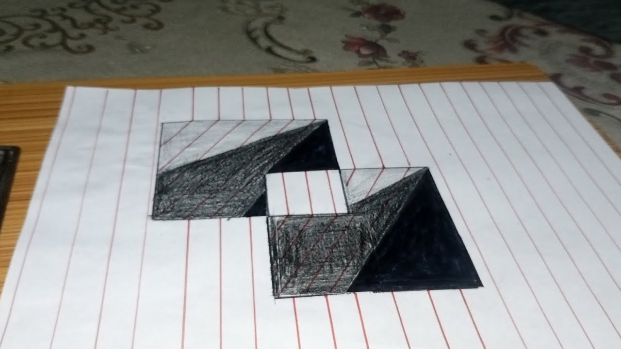 3D easy Drawing Tutorial video #art #drawing #3dart #trending #viral # ...