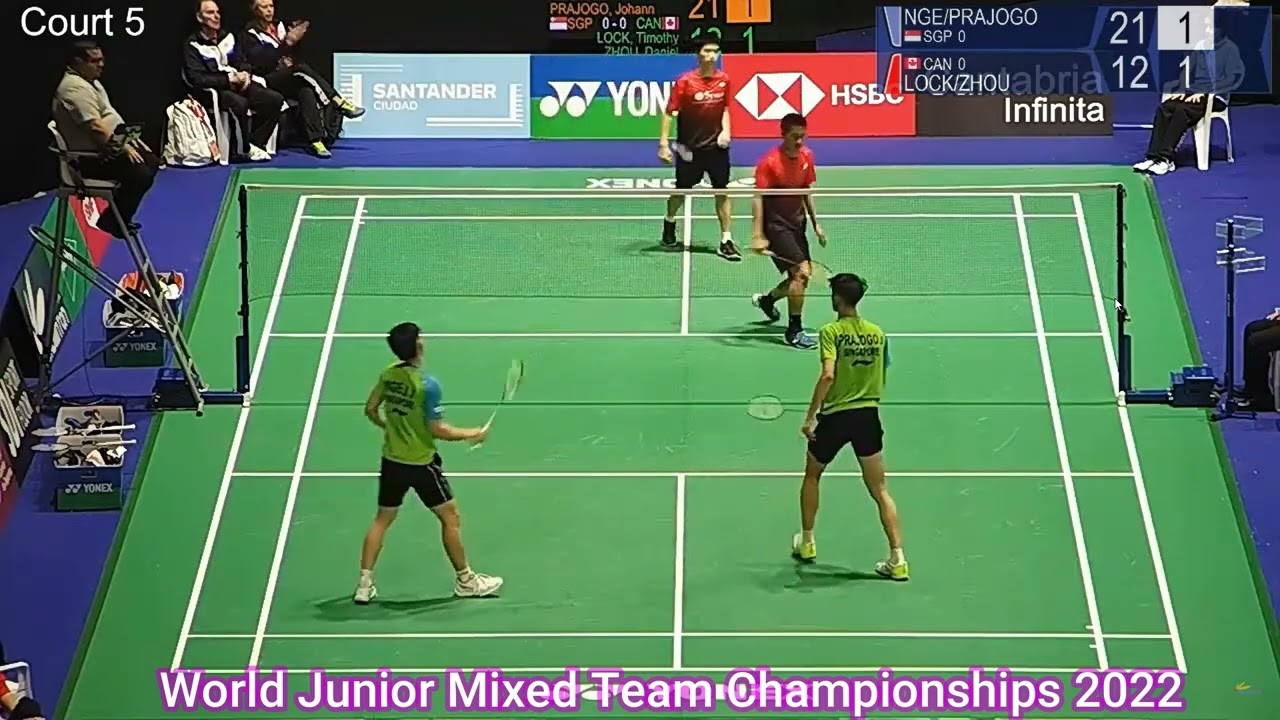 World Junior Team Championships 2022 MD| NGE Joo Jie/Johann PRAJOGO vs ...