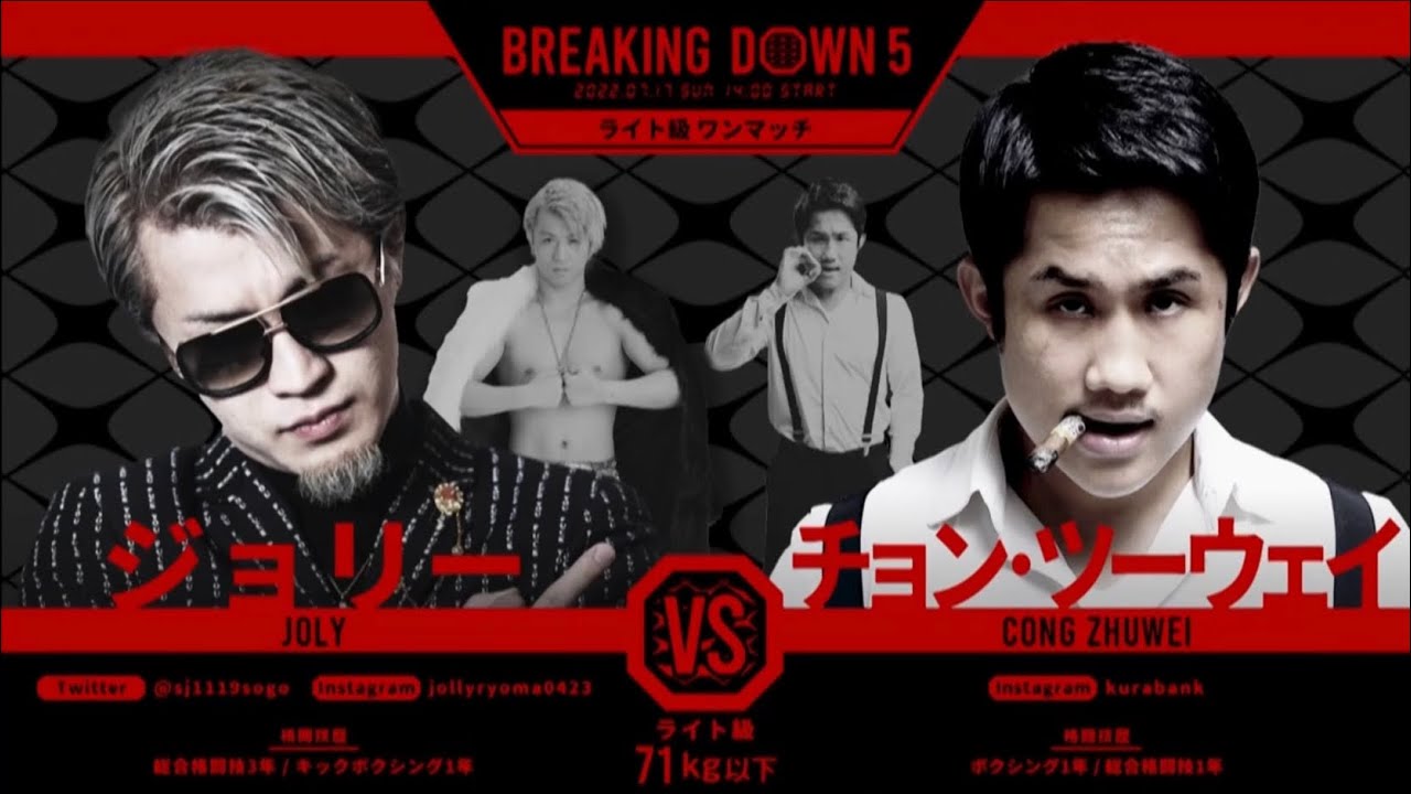 ジョリーvsチョン・ツーウェイ Breakingdown5 - YouTube