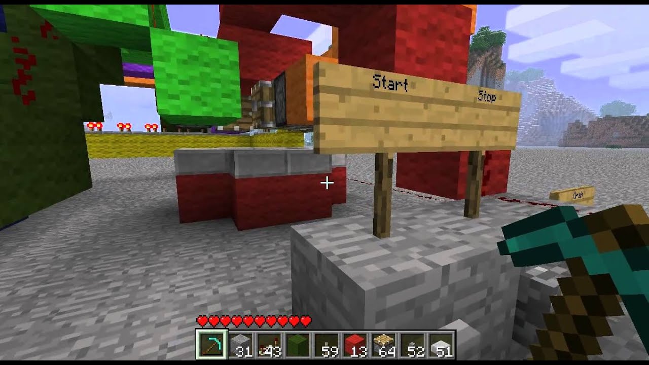 Minecraft - Claw Machine made with Pistons - YouTube