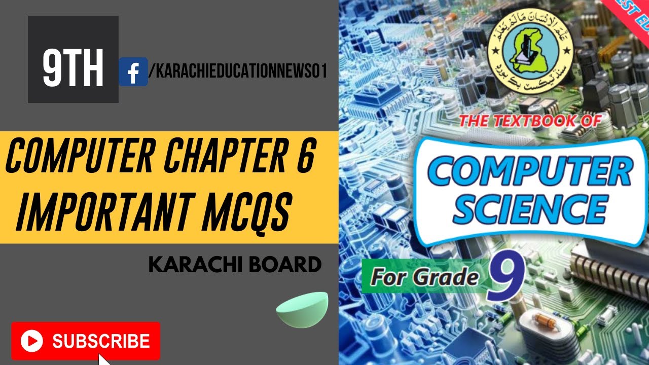 Class 9 Computer Chapter 6 Mcqs with Answers || Karachi Board || - YouTube