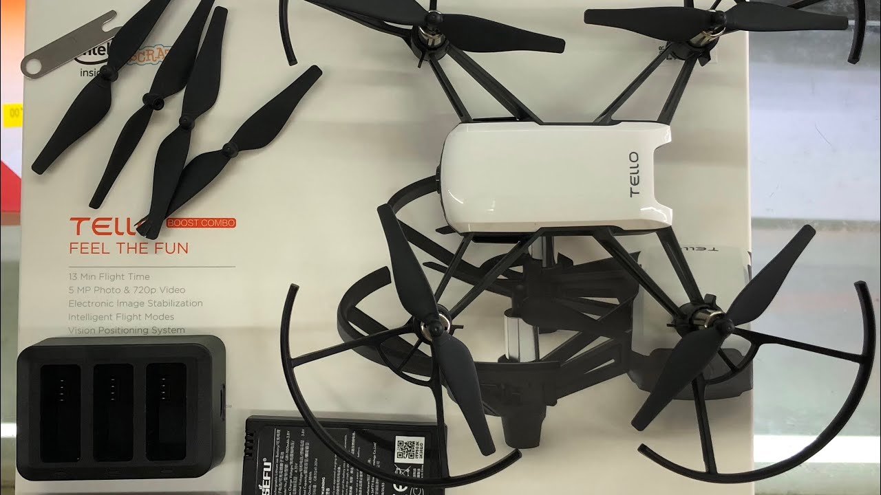 Tello Dji drone boost combo unboxing - YouTube