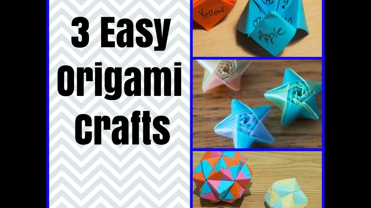 3 Awesome Origami Crafts - YouTube