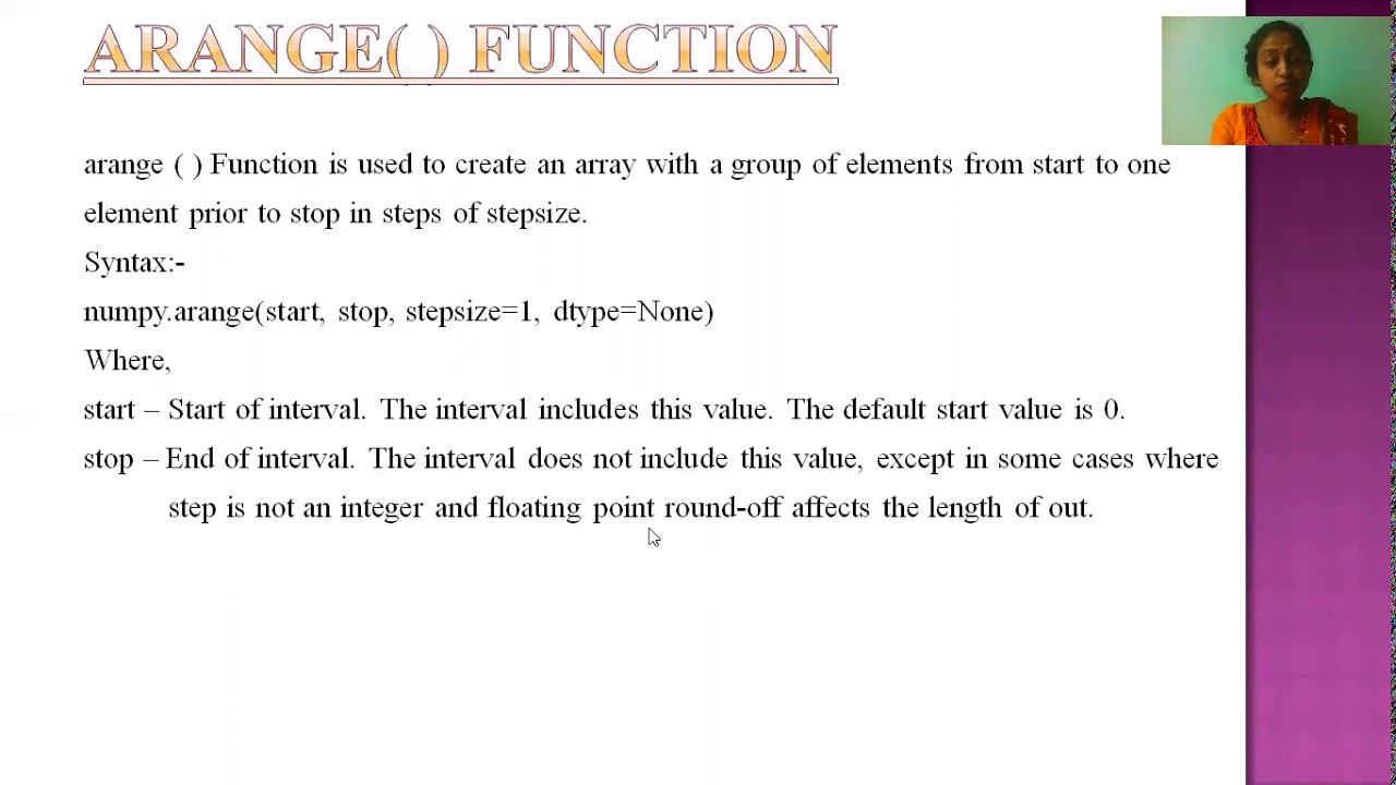 Chapter 1 Part E 12th Ip Numpy Functions Youtube