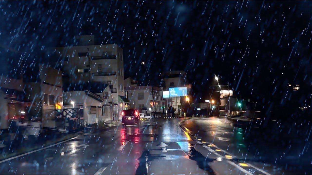 ☔️Midnight Highway Drive In Relax Rain to Make you Fall Asleep - YouTube