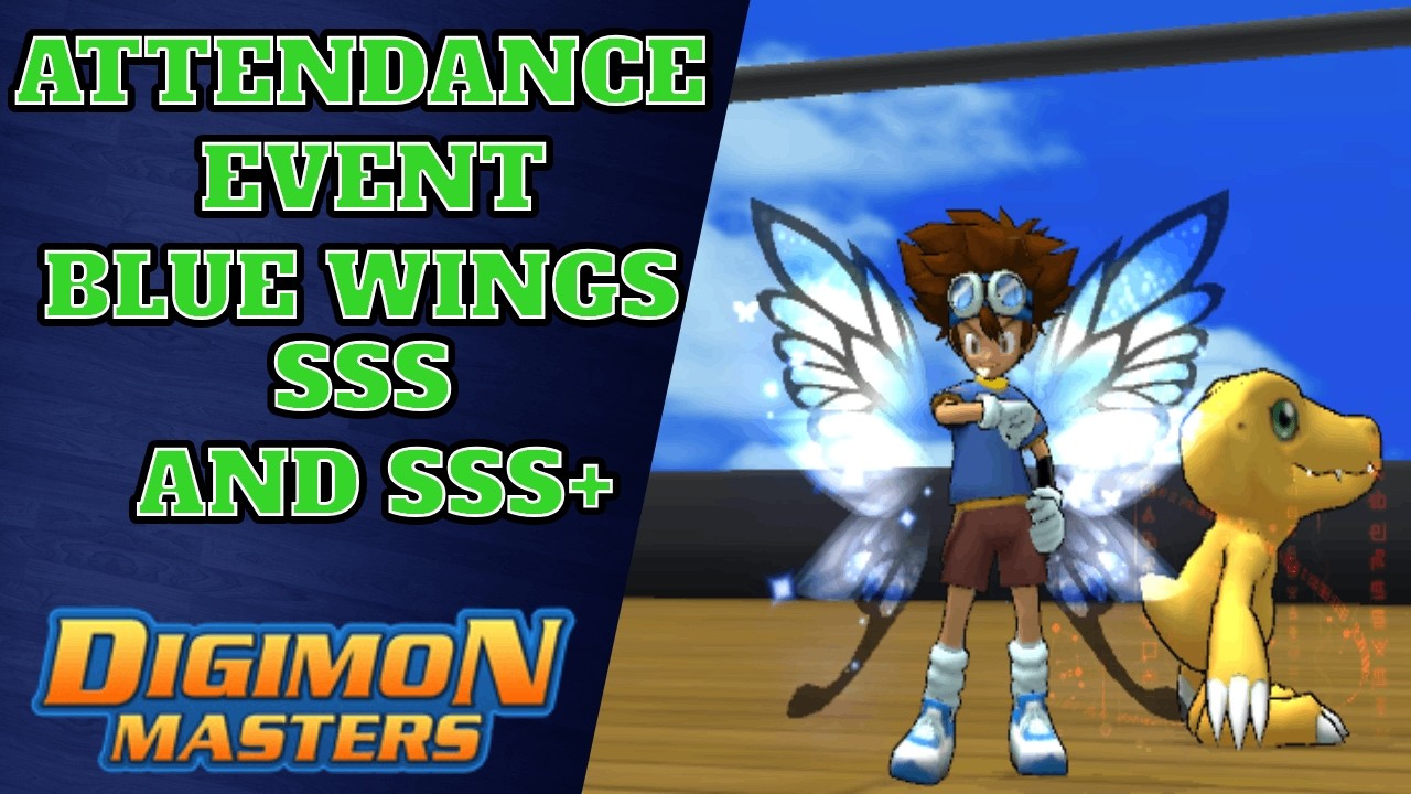 Digimon Masters Attendance Event Free SSS And SSS+ Magnetic Blue Wings ...