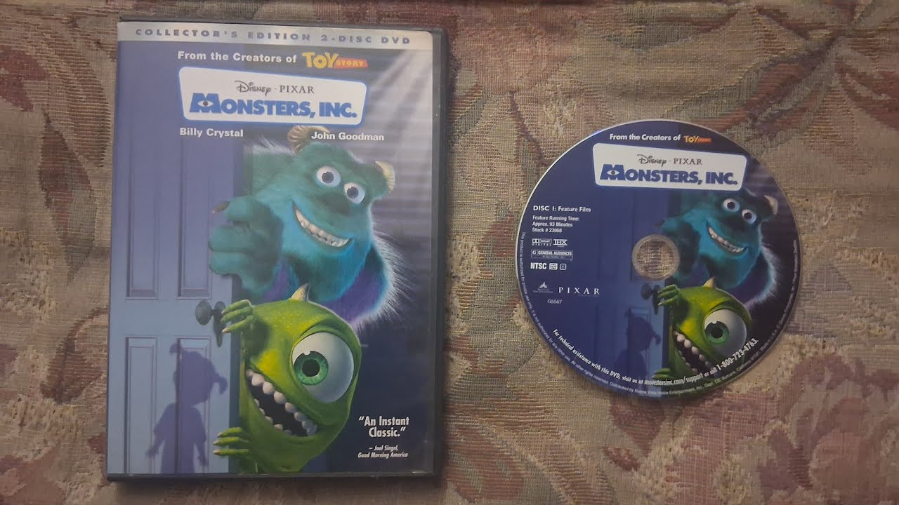 Closing to Monsters, Inc. 2002 DVD (Disc 1, Fullscreen Version) - YouTube