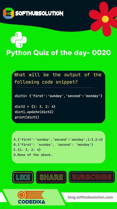 Python Quiz Of The Day 0020 🔥 Pythonchallenge Pythonprogramming Pythonquestions Pythonquiz