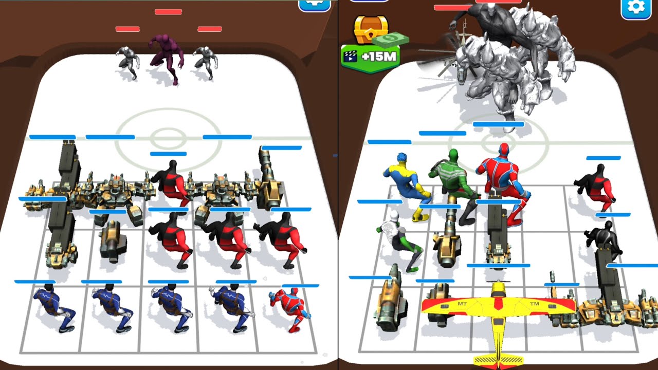 Merge Monster Superhero Fight Vs Helicopter Fight Game - YouTube