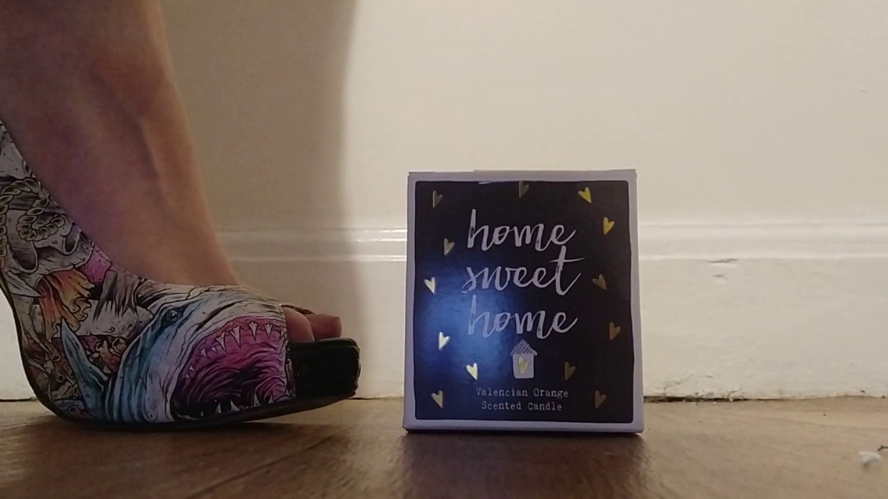 ASMR| box stomp in open toed heels - YouTube