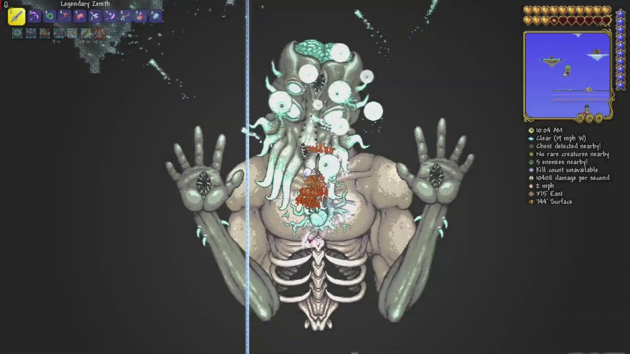 Terraria Zenith Sword vs Every Boss!! [Terraria #1] - YouTube