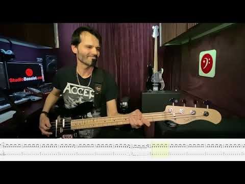 Accept - 03 Overnight Sensation - Bass Play Along Video by Martin Motnik