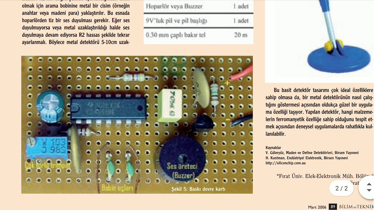 Detector de Metal Russo com CI CD4093 - YouTube