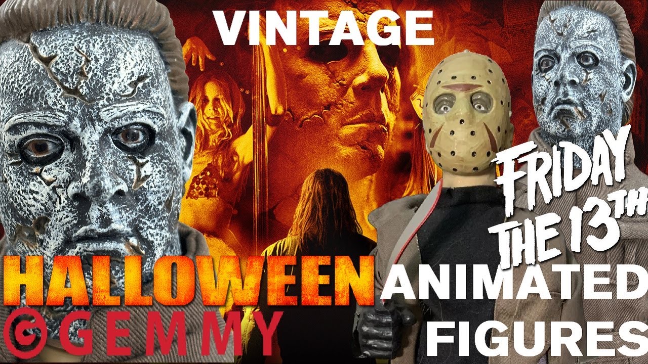 Vintage Gemmy Rob Zombies Halloween Michael Myers and Friday the 13th Jason Animatronic 2008 ...
