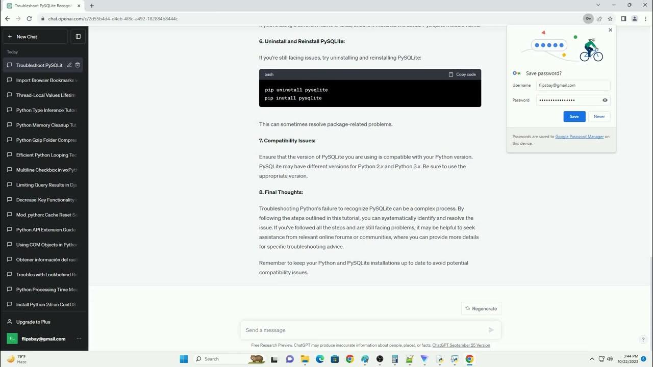 Why my python does not see pysqlite - YouTube