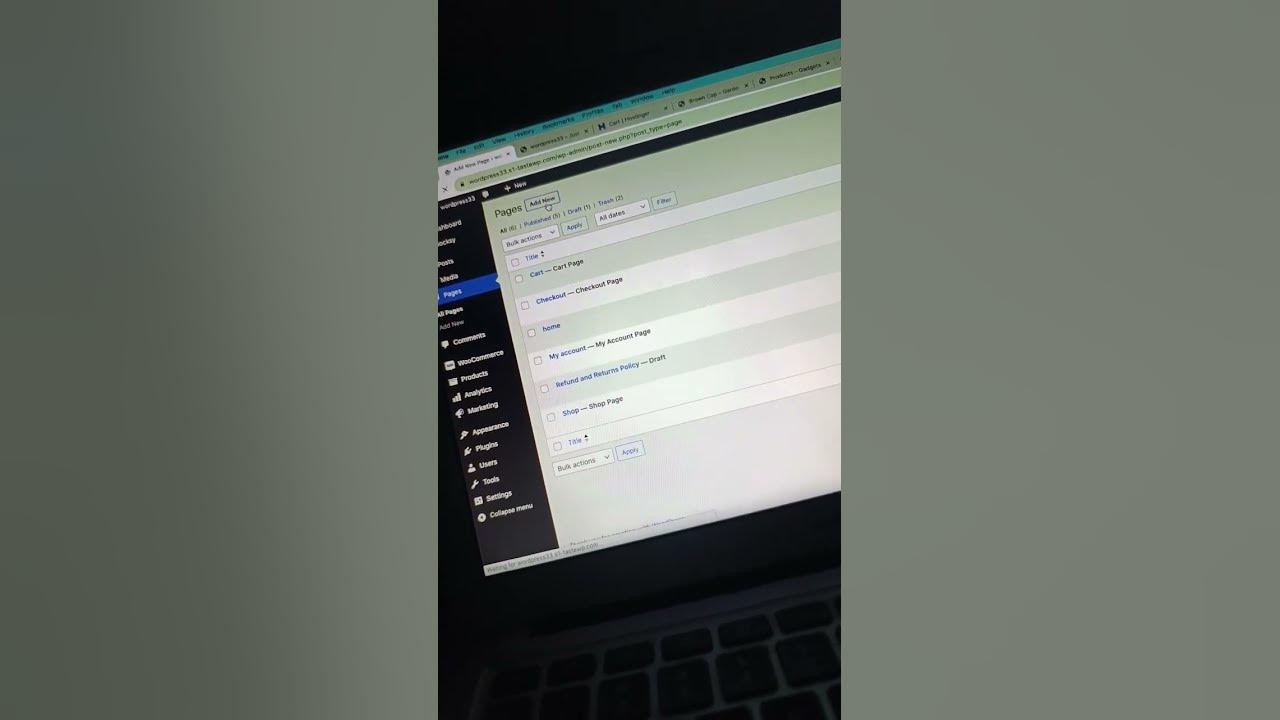 WordPress Pages Tutorial #shorts - YouTube