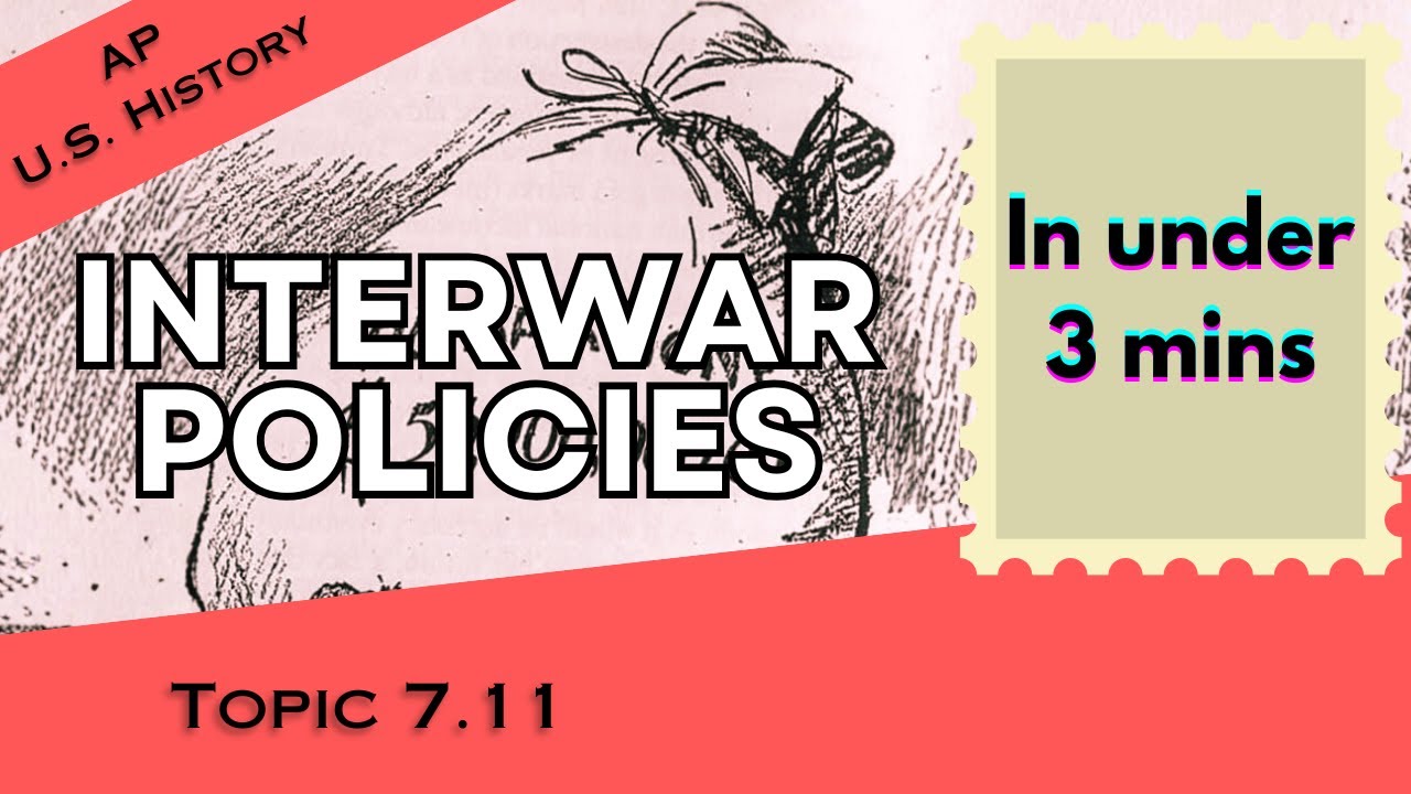 Interwar Foreign Policy in Under 3 mins (APUSH Unit 7 Topic 11) 7.11 ...
